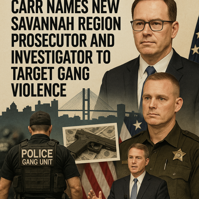 Carr Names New Savannah Region Prosecutor and Investigator to Target ...