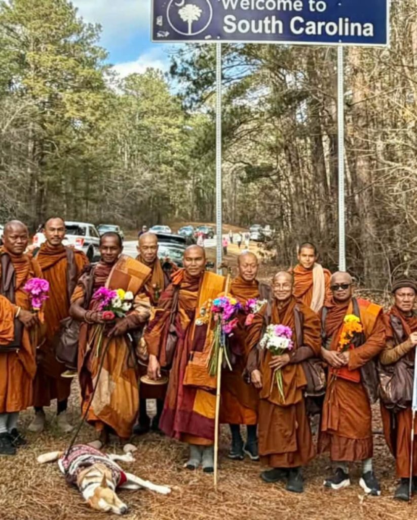 Buddhist Monks’ ‘Walk for Peace’ Reaches Georgia-South Carolina Line as ...